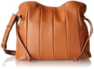 vince camuto womens dario crossbody, warm caramel, one size us