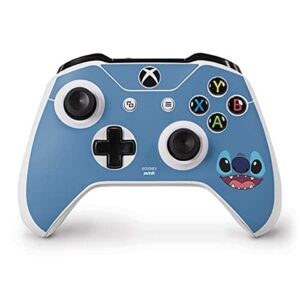 skinit decal gaming skin compatible with xbox one s controller - officially licensed disney lilo and stitch close design