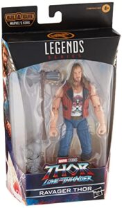 marvel legends series thor: love and thunder ravager thor action figure 6-inch collectible toy,1 accessory,1 build-a-figure part