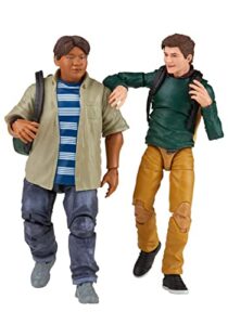 spider-man marvel legends series 60th anniversary peter parker and ned leeds mcu 6-inch action figures, 7 accessories (pack of 2)