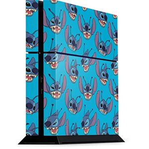 skinit decal gaming skin compatible with ps4 console - officially licensed disney lilo and stitch face expression pattern design