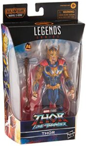 marvel legends series thor: love and thunder thor action figure 6-inch collectible toy, 3 accessories