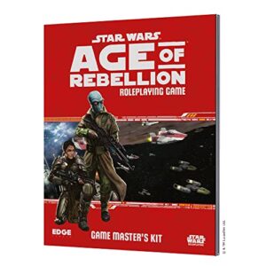 edge studio star wars age of rebellion game master's kit | roleplaying game | strategy game for adults and kids | ages 10+ | 2-8 players | average playtime 1 hour | made