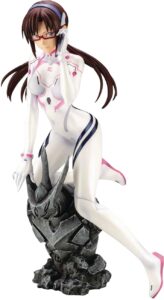 kotobukiya evangelion: 3.0+1.0 thrice upon a time: mari makinami illustrious (white plugsuit version) pvc statue,multicolor,pp981