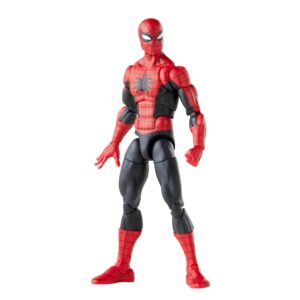 spider-man marvel legends series 60th anniversary amazing fantasy 6-inch classic comics action figures for 4+ years, 9 accessories