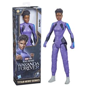 spider-man marvel studios' black panther: wakanda forever titan hero series shuri toy, 12-inch-scale action figure, marvel toys kids ages 4 and up