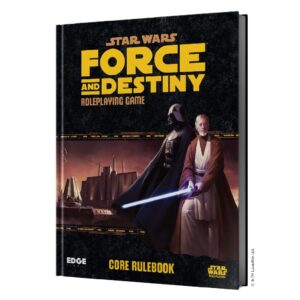 edge studio star wars force and destiny game core rulebook | roleplaying game | strategy game for adults and kids | ages 14 and up | 2-8 players | average playtime 1 hour | made