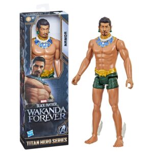 beyblade marvel studios' black panther: wakanda forever titan hero series namor toy, 12-inch-scale action figure, marvel toys kids ages 4 and up