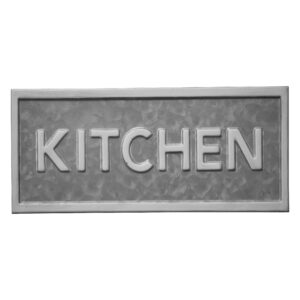 foreside home & garden galvanized white metal kitchen wall décor