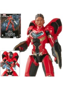 marvel legends series black panther wakanda forever ironheart 6-inch mcu action figure toy, 4+ years, 8 accessories