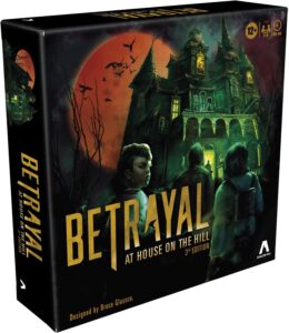 avalon hill hasbro gaming betrayal at the house on the hill 3rd edition cooperative board game,ages 12 and up,3-6 players,50 chilling scenarios