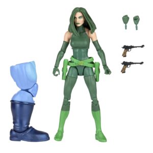 marvel legends series madame hydra comics action figure 6-inch collectible toy, 4 accessories, 1 build-a-figure part.