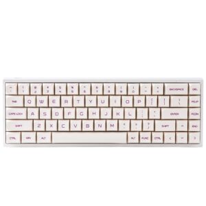 yunzii kc68 hot swappable mechanical keyboard 68-key gaming keyboard with nkro, rgb backlit for mac/win/gamers (gateron yellow switch, lavender)