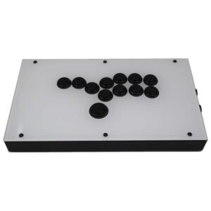 truboost fightbox rac-j800b-pc-b all buttons leverless-style arcade joystick fight stick game controller for pc sanwa obsf-24 30