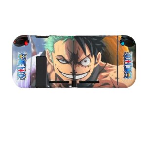 kooku luuly zoro protective case for switch anime cute soft tpu case cover for handheld video game controller for nintendo switc ith shock absorption and anti-scratch (zoro)