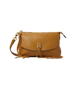 rebecca minkoff darren top zip crossbody caramello one size