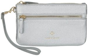 nanette lepore tech wristlet silver one size