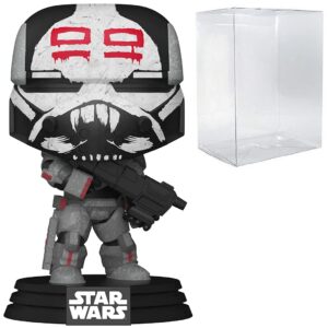 pop star wars: bad batch - wrecker funko pop! vinyl figure (bundled with compatible pop box protector case) 3.75 inches