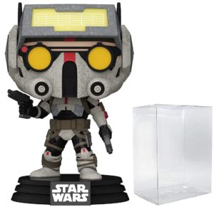 pop star wars: bad batch - tech funko pop! vinyl figure (bundled with compatible pop box protector case), bad batch tech, multicolored, 3.75 inches