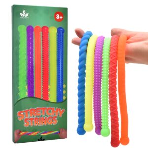 a ainolway 9 pcs textured stretchy strings and super sensory fidget toys for adults and kids (9pcs)