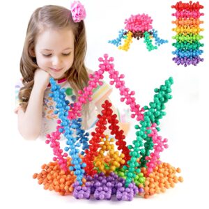 faldaa 400 pieces building blocks kids stem toys educational building toys discs sets interlocking solid plastic building blocks for preschoolers kids boys and girls aged 3+ kids toys (400pcs)