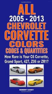 all 2005-2013 chevrolet corvette colors, codes & quantities: how rare is your c6 corvette, grand sport, 427, z06, or zr1?