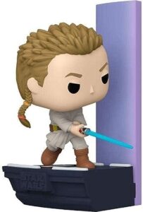 funko pop! deluxe star wars: duel of the fates - obi-wan kenobi, amazon exclusive, figure 2 of 3