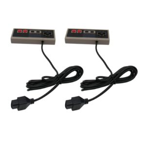 2 pack controller replacement fits for nes-004 nintendo nes vintage console wired gamepd