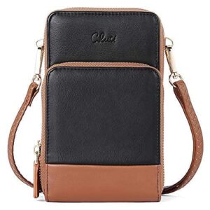 cluci backpack purse for women bundles with small crossbody bag leather cellphone shoulder