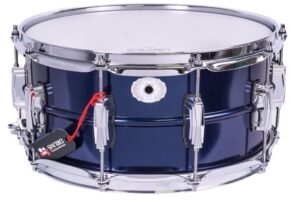 ludwig 6.5” x 14” black beauty snare drum blue diamond, lb431db