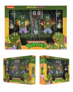 neca teenage mutant ninja turtles 7" scale napoleon & atilla frog collectible action figures set