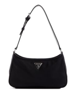 guess little bay shoulder bag, black