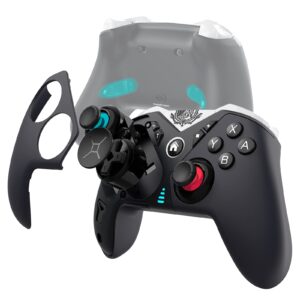 nexigo elite switch pro controller with 4 back buttons, swappable d-pad & left joystick, trigger stops, turbo, dual vibration, bluetooth, for nintendo switch/lite/oled