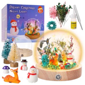 ahousme christmas decorations night light dreamy snowman elk diy arts and craft kits girls boys toys nightlight novelty project art kits led decor for kid age of 6-12 years toys for girls boys