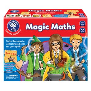 orchard toys moose games magic maths game. an exciting and spellbinding math game. for ages 5-7 and for 2-4 players