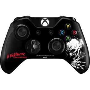 skinit decal gaming skin compatible with xbox one controller - officially licensed warner bros a nightmare on elm street design