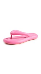 melissa women's flip flop free sandals, pink/orange, 7 medium us