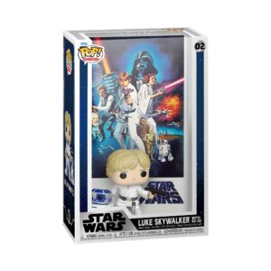 funko pop! movie poster: star wars: a new hope - luke skywalker with r2-d2