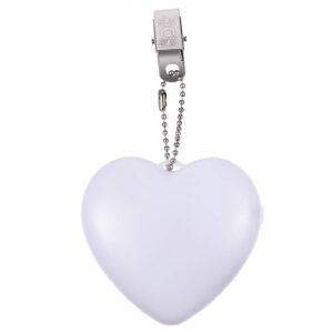 solustre purse light handbag light heart shape led activated night light women girls handbag accessories white