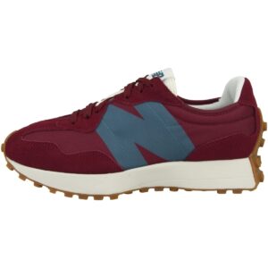 new balance 327 mens shoes (10, garnet/natural indigo, numeric_10)