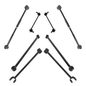 trq rear control arm lateral link sway bar suspension set 8pc compatible with camry avalon