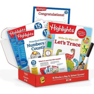 highlights preschool learning subscription box | puzzle-based activities for school success | reinforce learning at home in 15 minutes a day