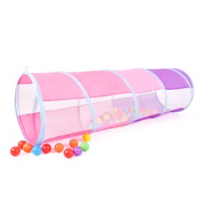 play tunnel for toddlers 1-3, tunnel for kids to craw through sensory toys for 1 year old boy girl babies kids, indoor outdoor great for motor function