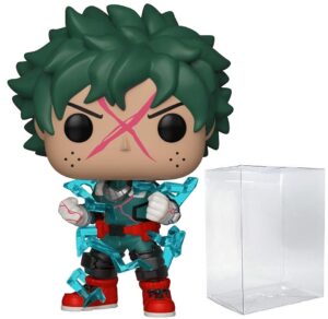 funko my hero academia - deku full cowl (izuku midoriya) glow-in-the-dark pop! vinyl figure (bundled with compatible pop box protector case)