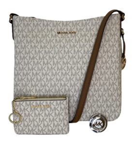 michael kors messenger, signature mk vanilla