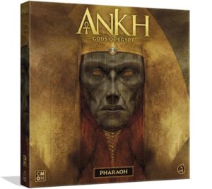 cmon ankh gods of egypt board game pharaoh expansion - influence the course of destiny, strategy game for kids and adults, ages 14+, 2-5 players, 90 minute playtime, made by cmon