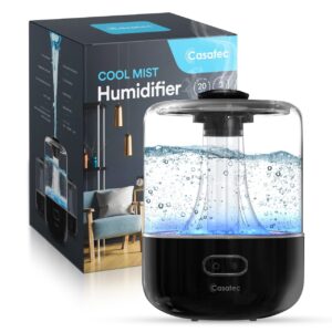 casatec cool mist humidifier - 2 in 1 humidifier and diffuser (black)