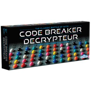 outset media code breaker - the classic battle of wits, logic & deduction head-to-head, strategy code creating & cracking peg game, outset media, ages 8+, 2 players