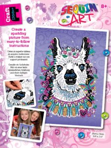 sequin art 2104 llama craft kit from the craft teen range