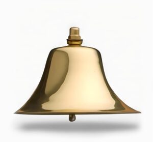 bevin bells yacht bell – solid brass 8" fog bell | ship bell | boat bell | wonderful tone with a loud and long ring | hanging bell | highly polished and lacquered | made of solid brass | made in usa